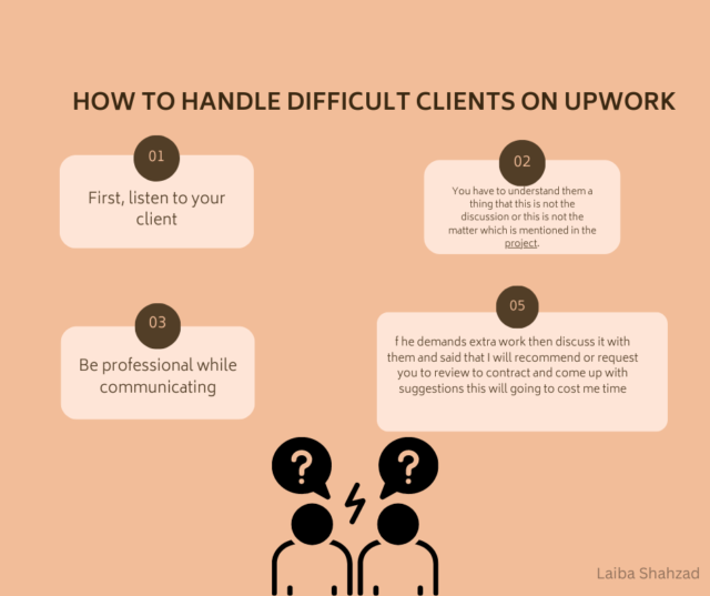 Strategies to deal with difficult Clients on Upwork.