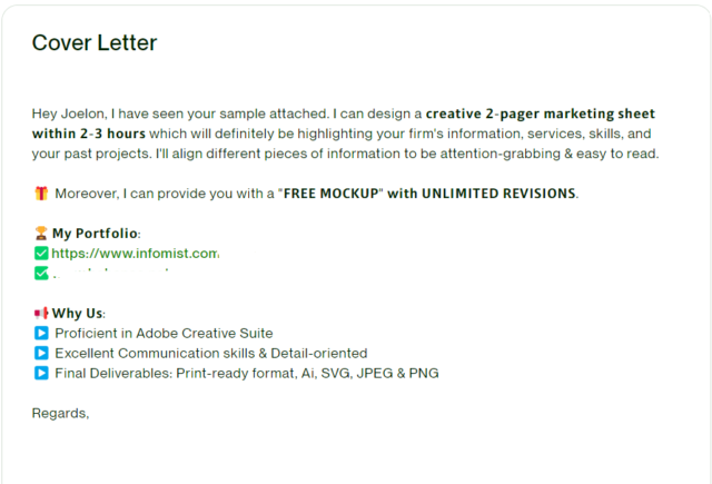 Upwork proposals what to include and how to write them